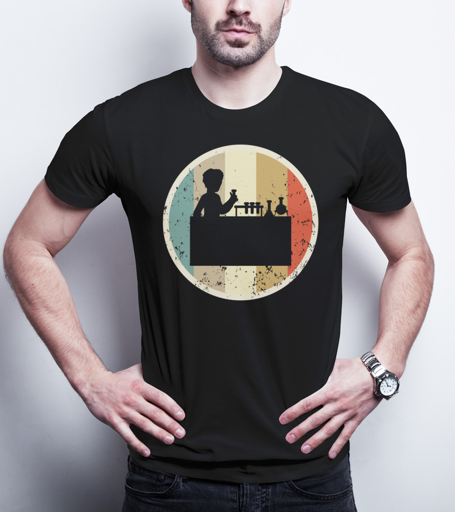 Laboratory Chemist Technician Science Retro T-Shirt
