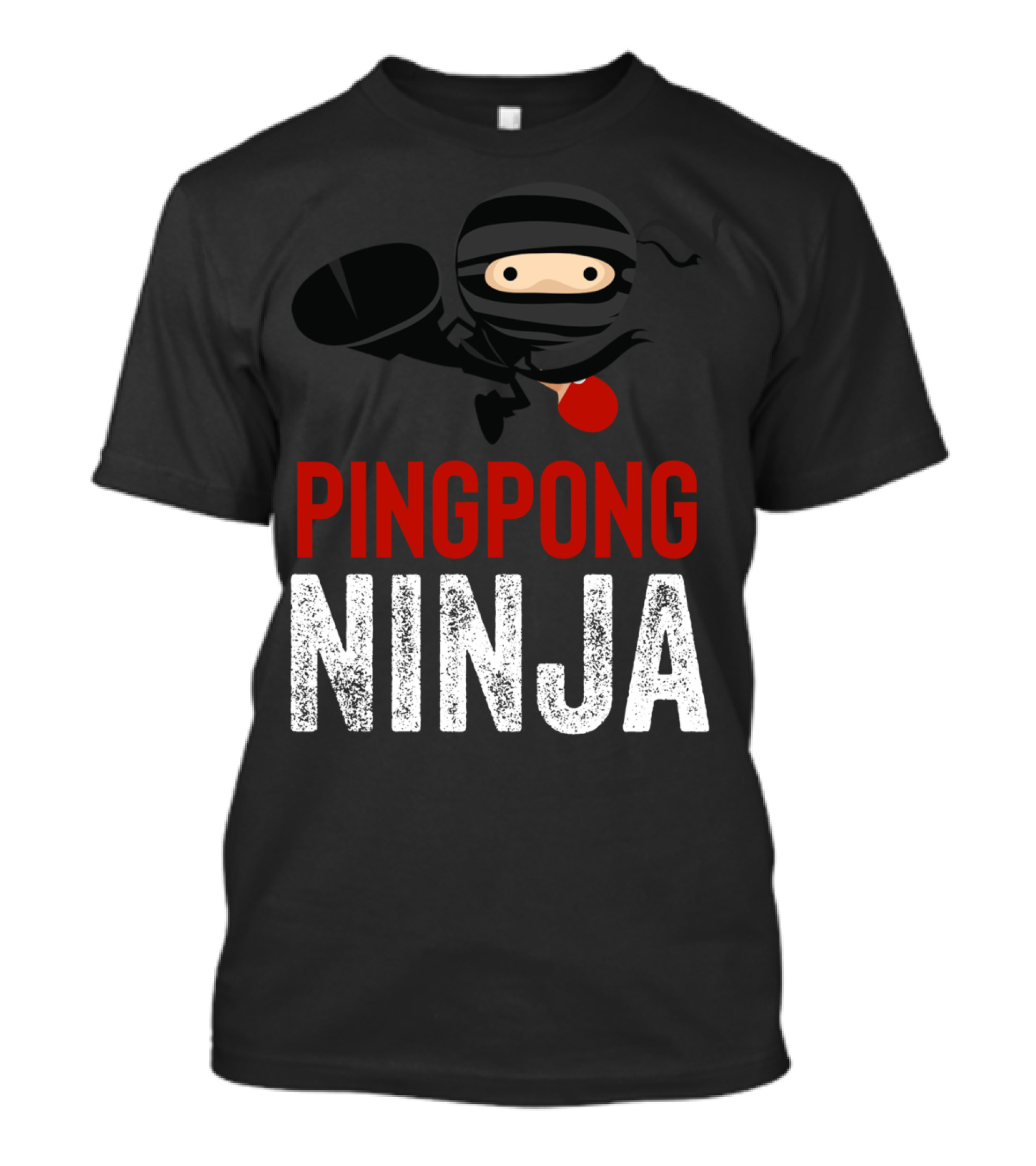 Ping Pong Ninja Table Tennis Stealth Master Player T-Shirt
