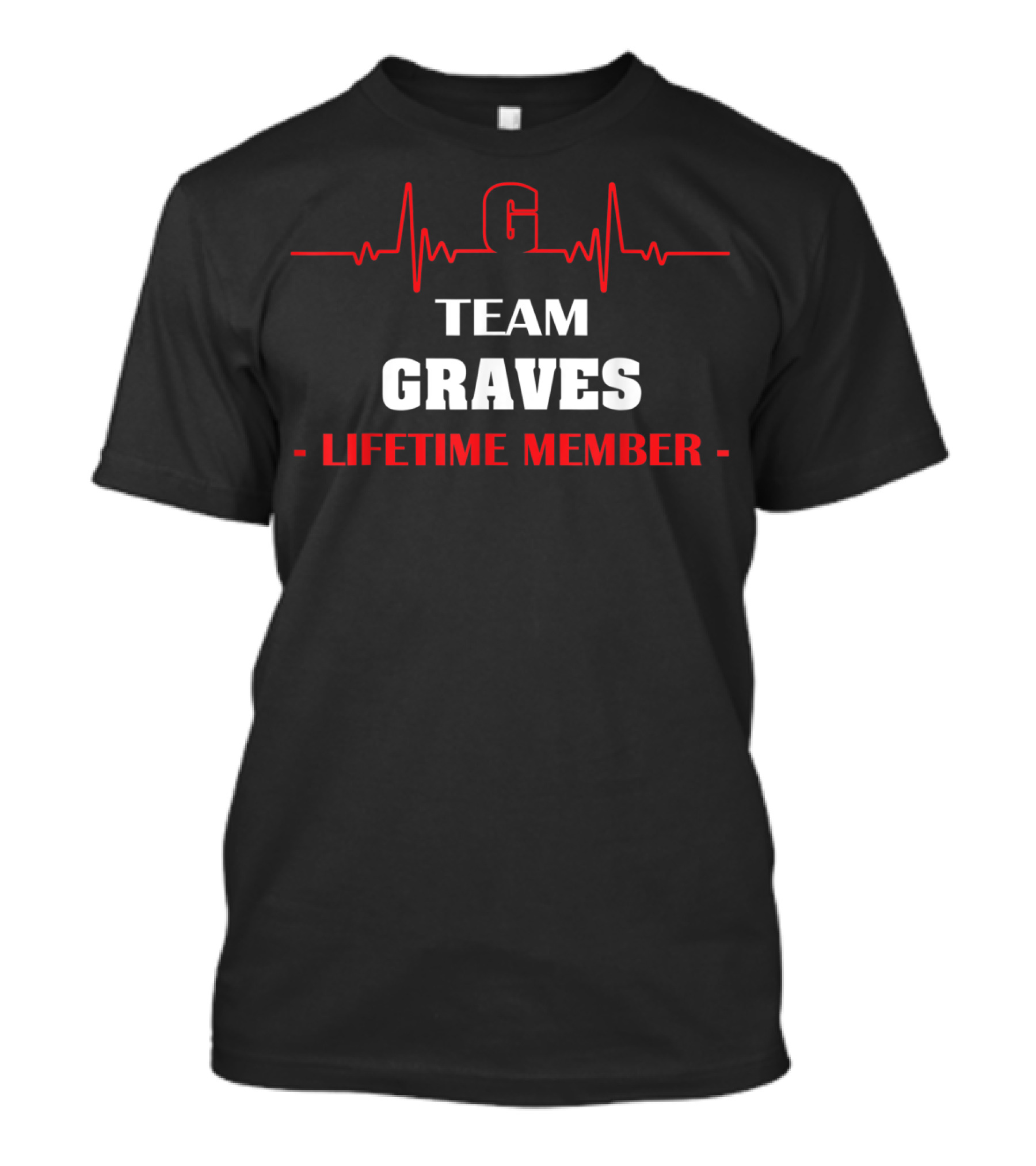 Team Graves Lifetime Member Heartbeat T-Shirt