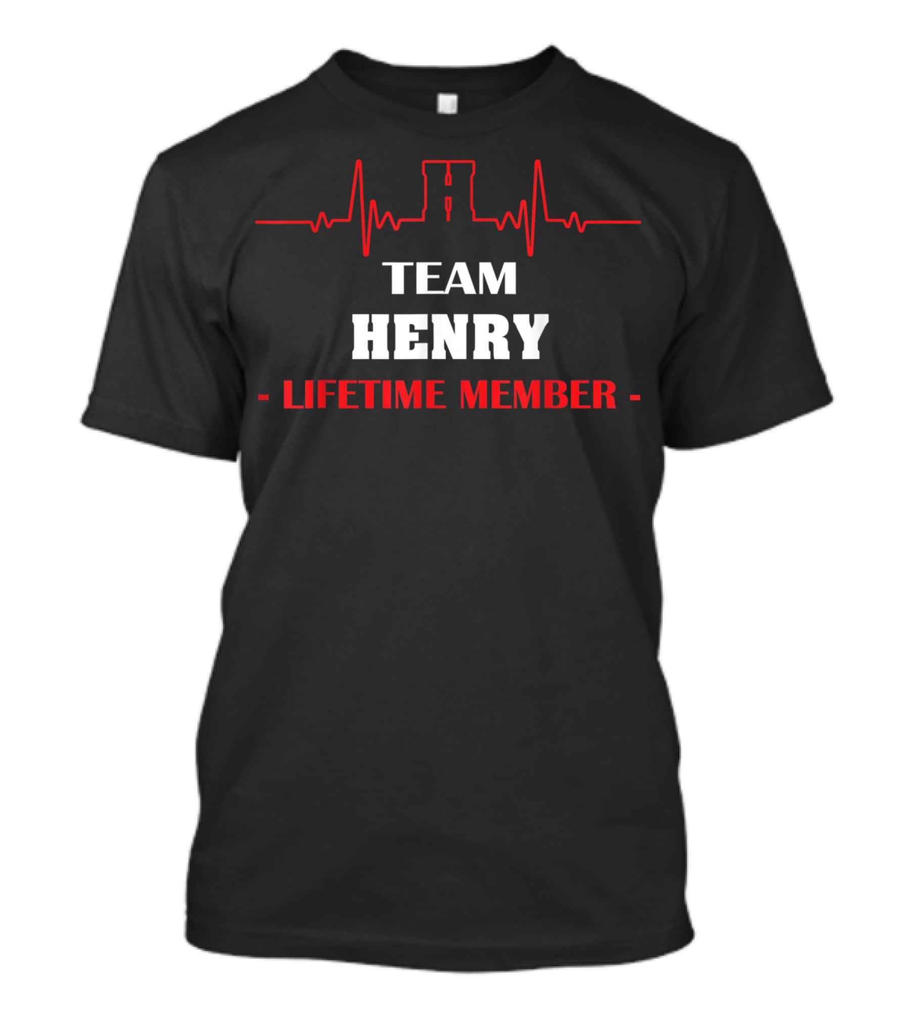 Team Henry Lifetime Member Heartbeat T-Shirt