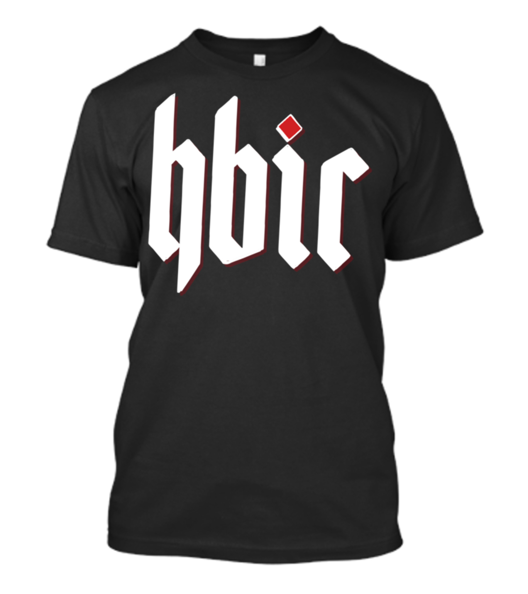 Hbic Gothic Style Text With Red Diamond Accent T-Shirt