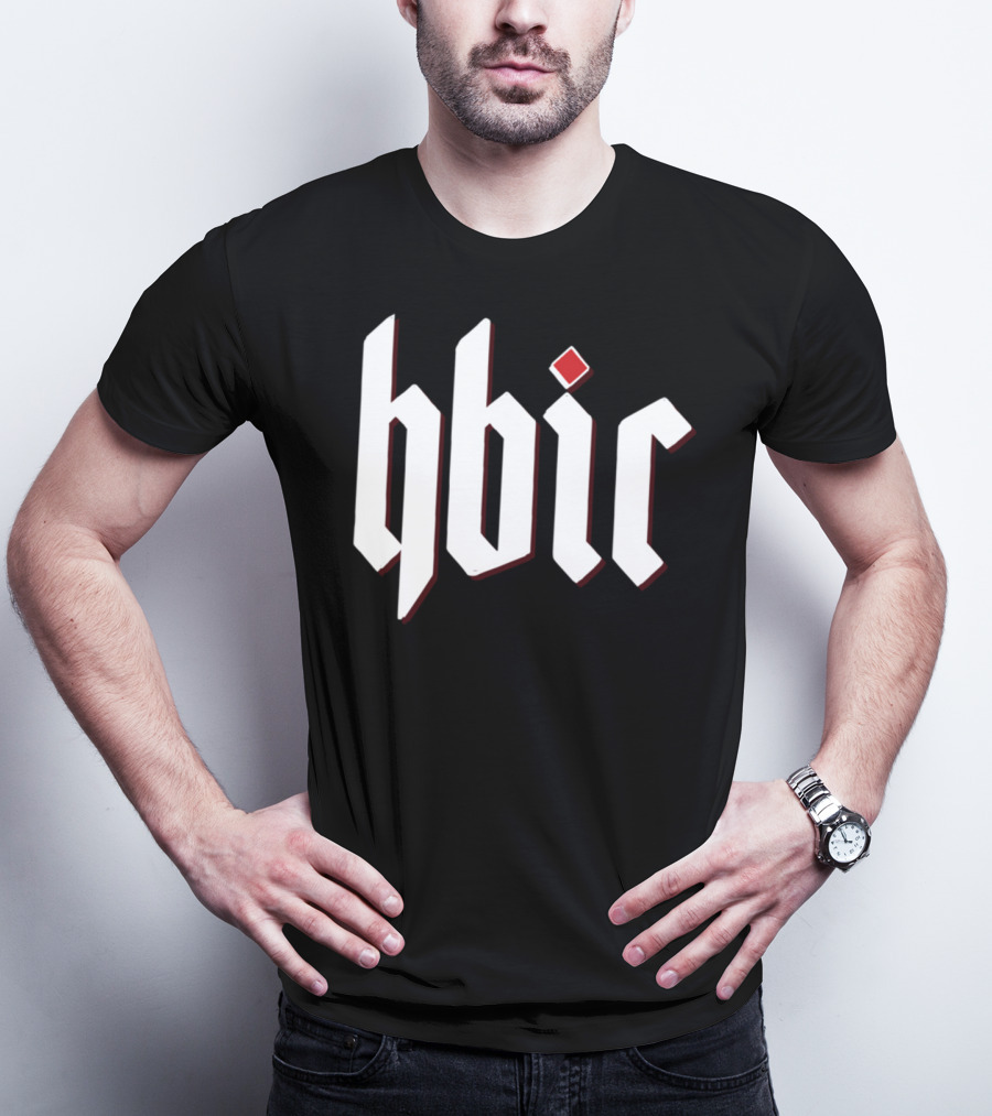Hbic Gothic Style Text With Red Diamond Accent T-Shirt