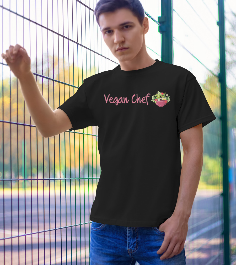 Vegan Chef Raw Food Salad Bowl T-Shirt
