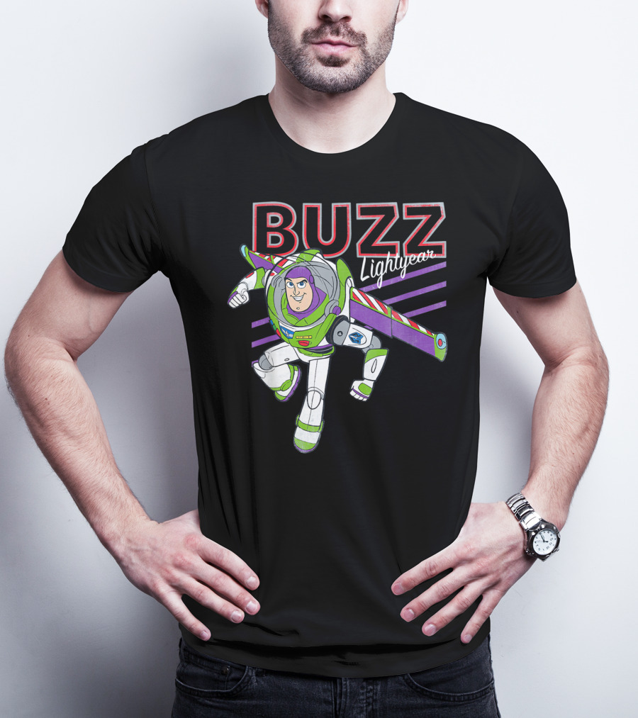 Buzz Lightyear Disney Pixar Toy Story 4 Classic Retro Look T-Shirt