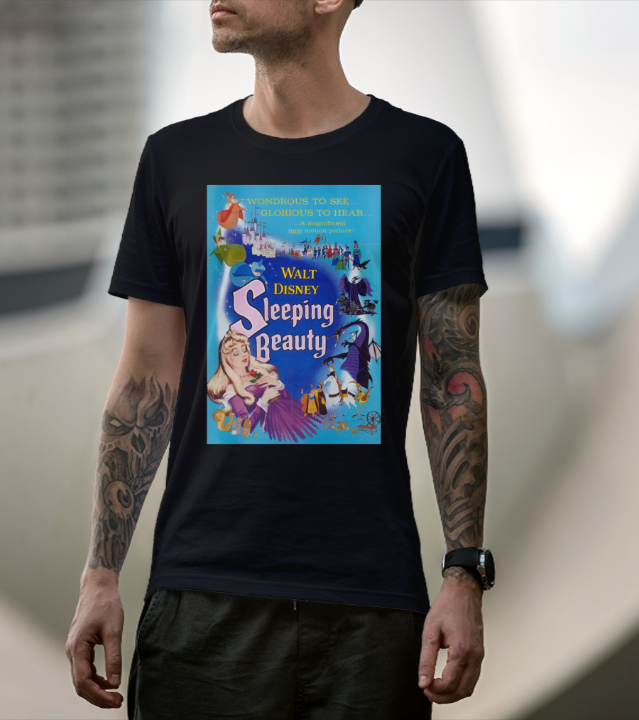 Walt Disney Sleeping Beauty Wondrous To See Glorious To Hear Motion Picture T-Shirt