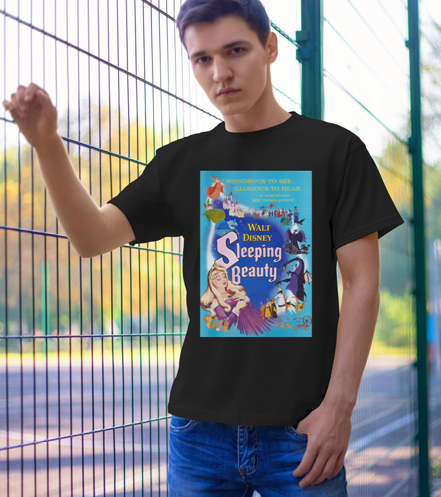 Walt Disney Sleeping Beauty Wondrous To See Glorious To Hear Motion Picture T-Shirt