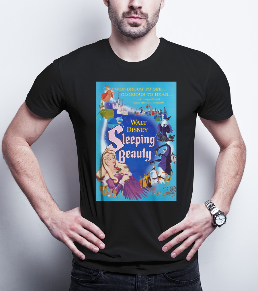Walt Disney Sleeping Beauty Wondrous To See Glorious To Hear Motion Picture T-Shirt