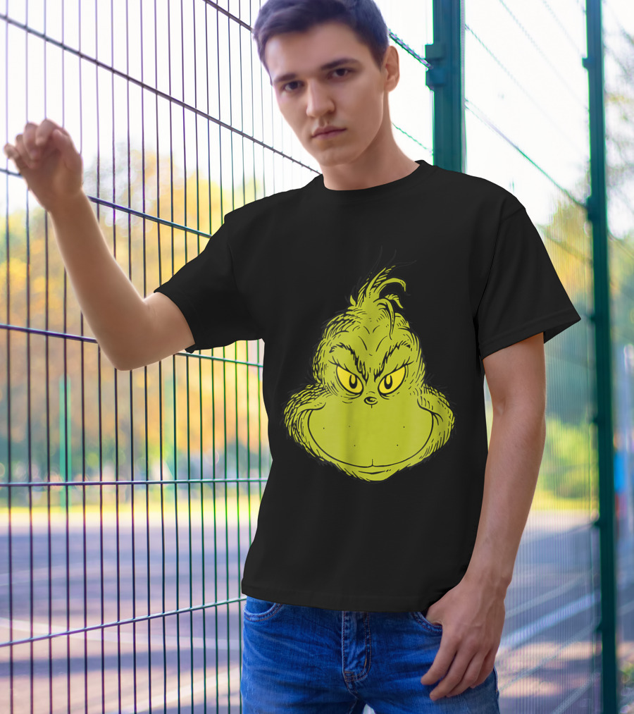 Dr Seuss Grinch Classic Face T-Shirt