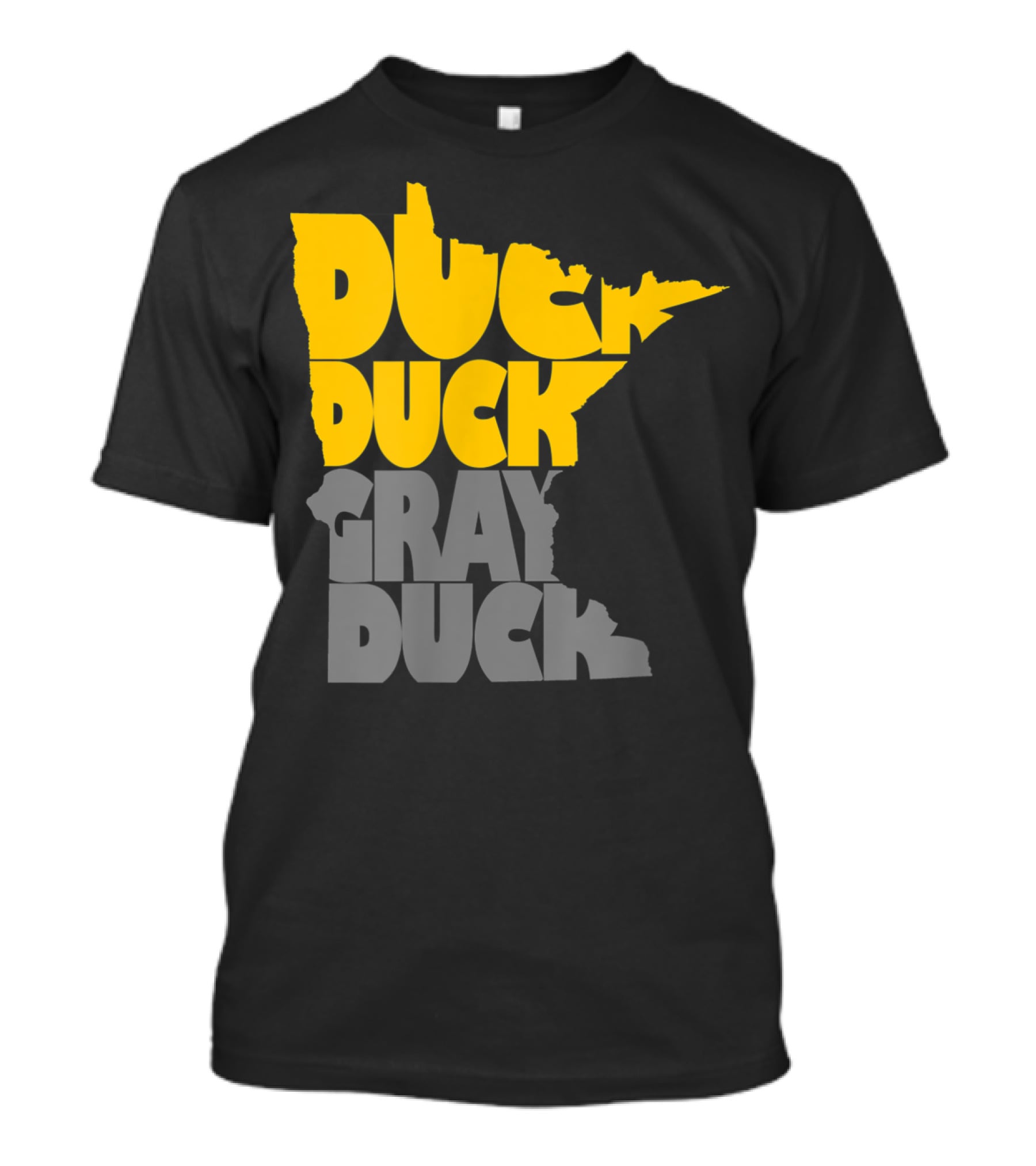 Duck Duck Gray Duck Minnesota Map T-Shirt