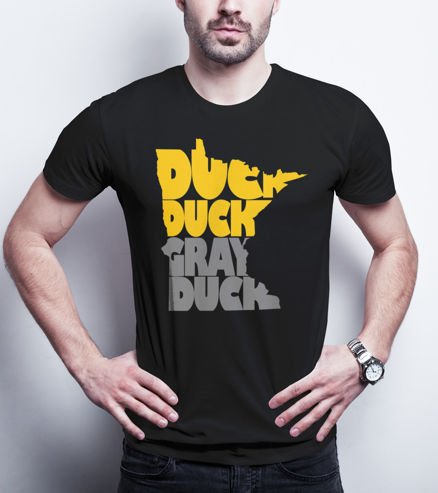 Duck Duck Gray Duck Minnesota Map T-Shirt