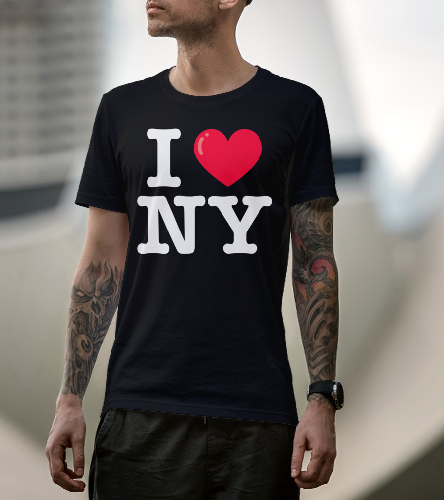 I Heart NY Classic Typewriter Font T-Shirt