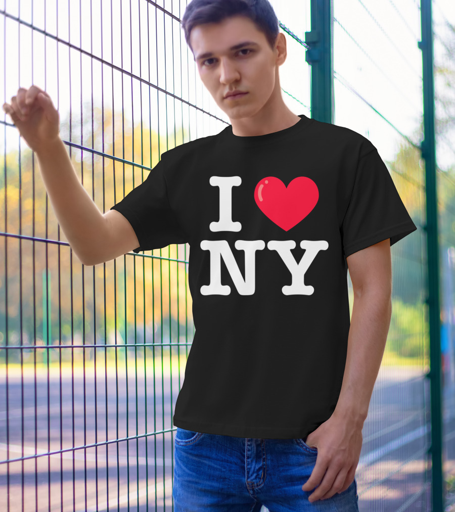 I Heart NY Classic Typewriter Font T-Shirt