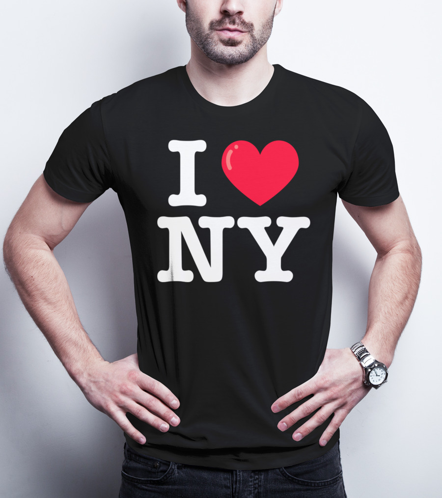 I Heart NY Classic Typewriter Font T-Shirt