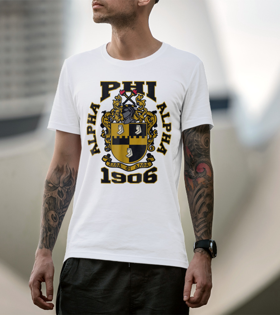 Alpha Phi Alpha Fraternity Crest 1906 ΑΦΑ T-Shirt