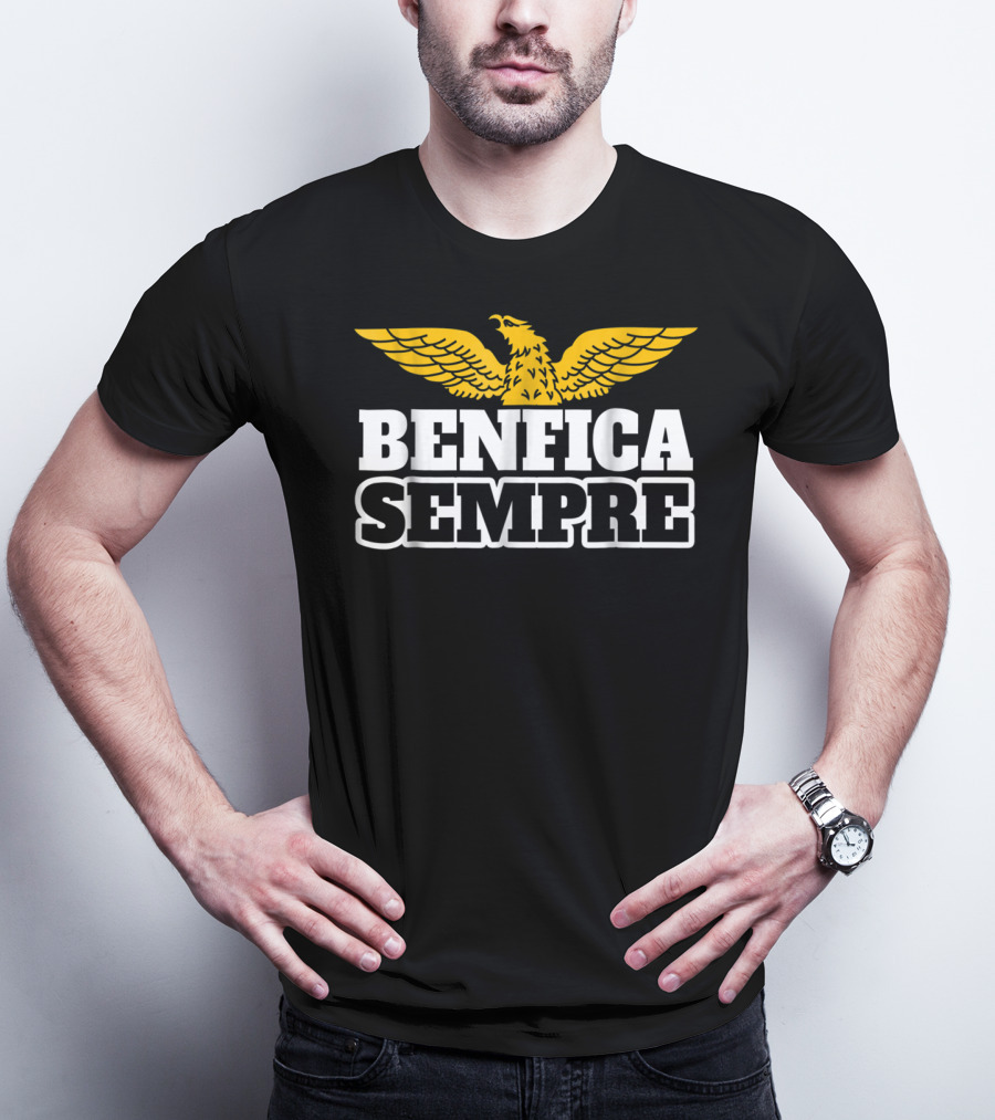 Benfica Sempre Fans Soccer Football Portugal Eagle Winged T-Shirt