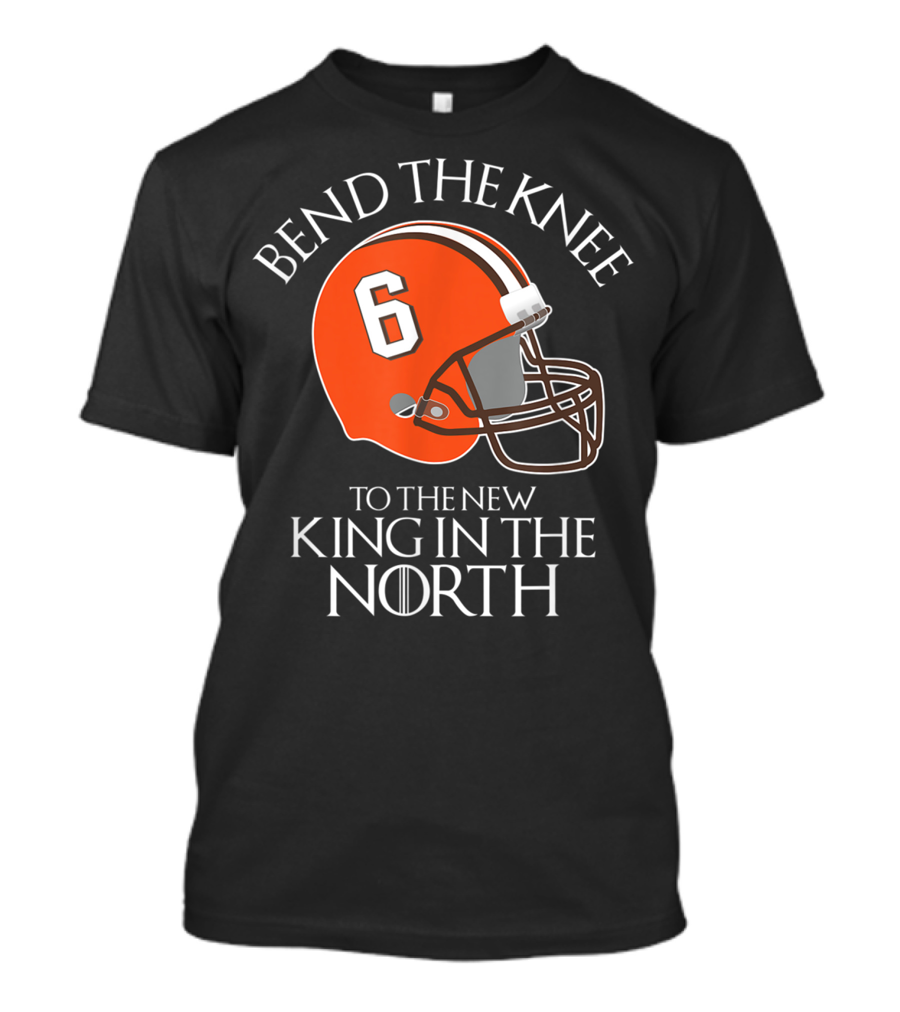 Bend The Knee 6 King In The North Football Helmet T-Shirt