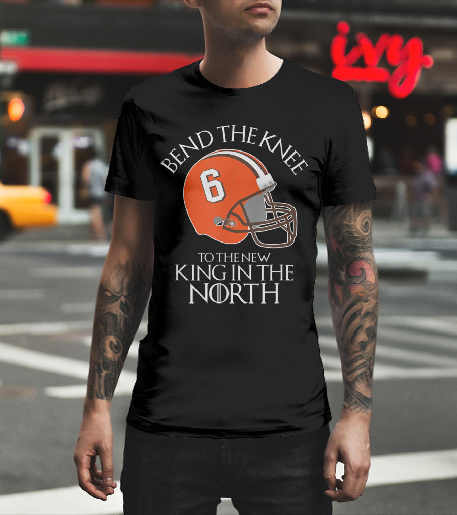 Bend The Knee 6 King In The North Football Helmet T-Shirt