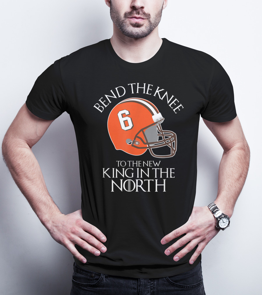 Bend The Knee 6 King In The North Football Helmet T-Shirt