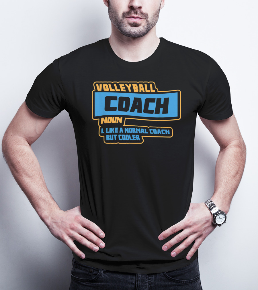 VOLLEYBALL COACH NOUN I LIKE A NORMAL COACH BUT COOLER T-Shirt