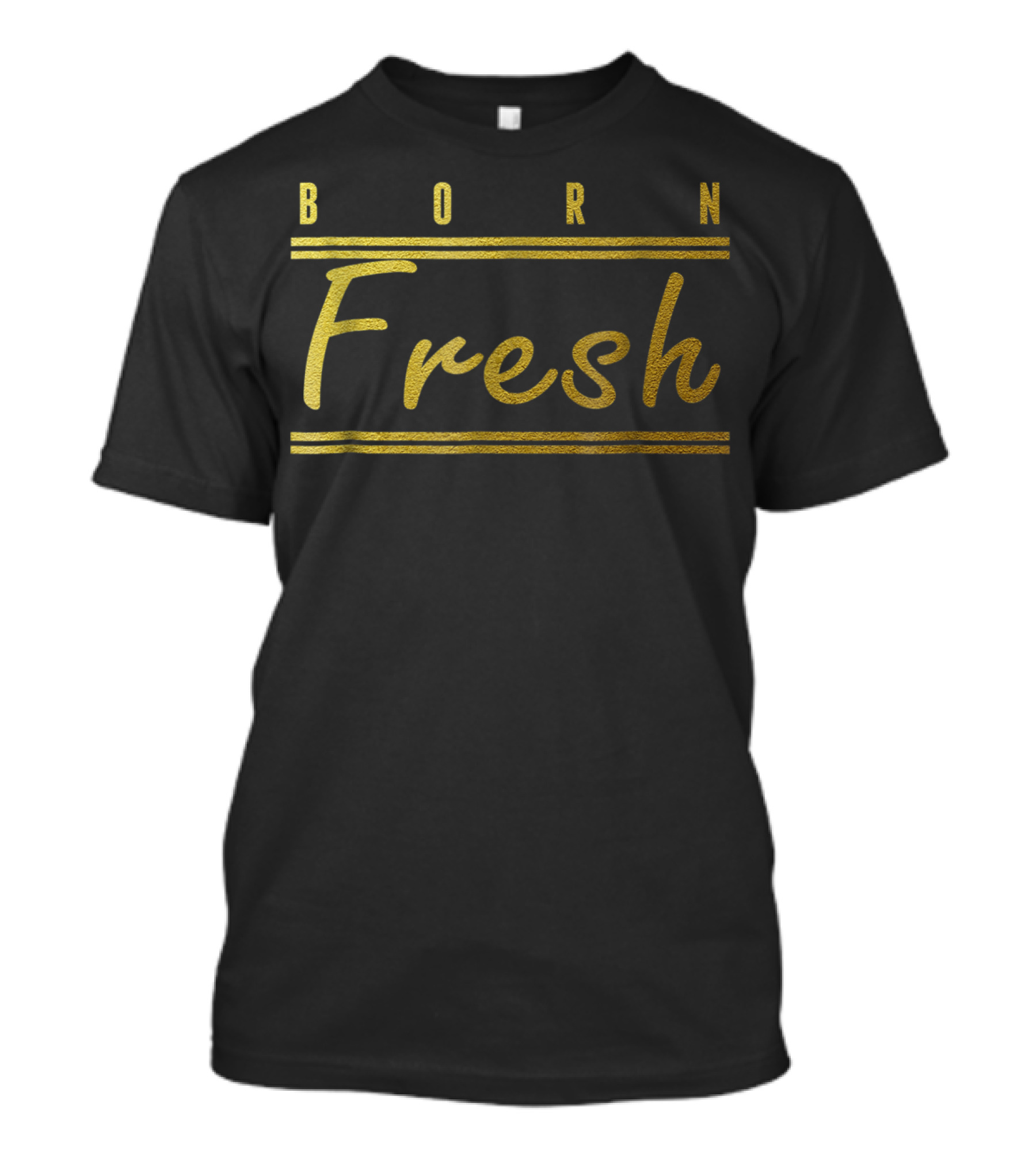 Born Fresh Gold Sneaker Heads Basketball T-Shirt