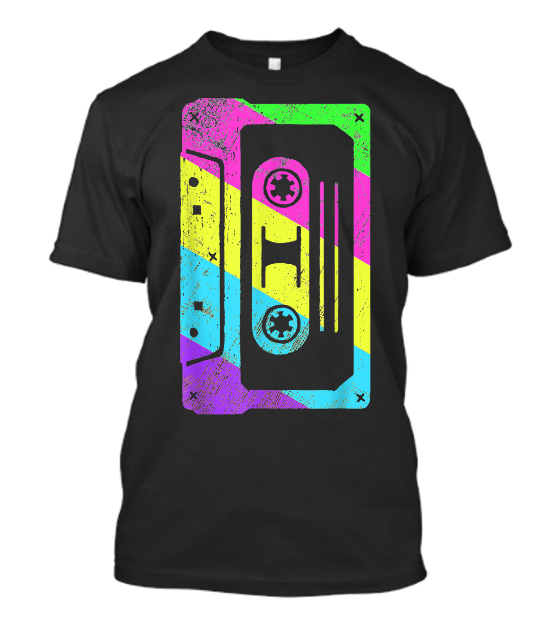 Retro Rainbow Cassette Tape Costume T-Shirt