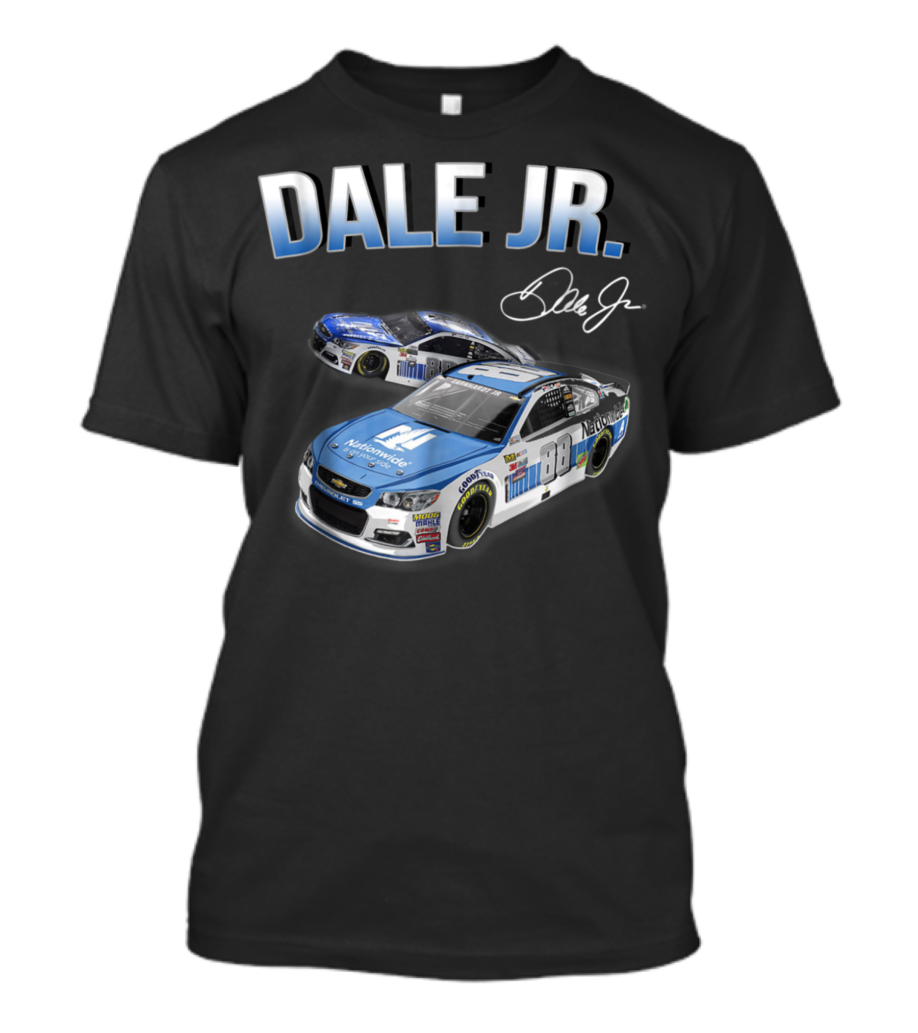 Dale Earnhardt Jr Fan For Life Nationwide Car Signature T-Shirt