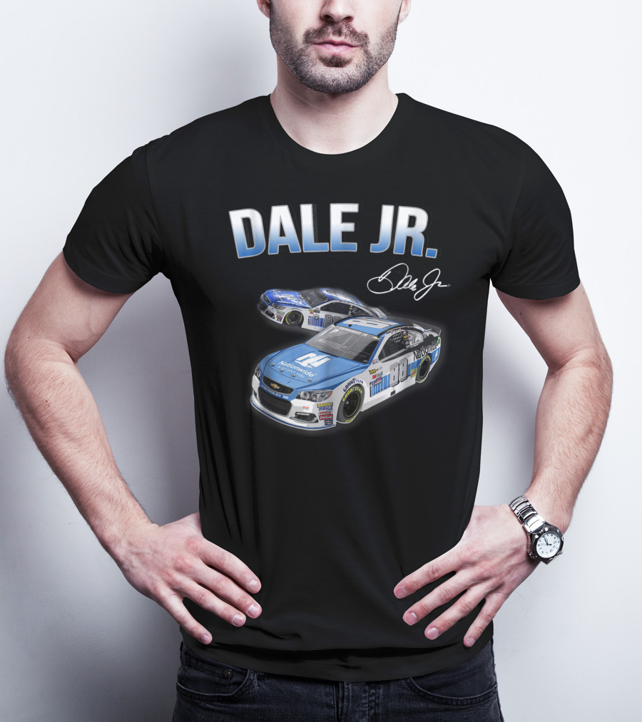 Dale Earnhardt Jr Fan For Life Nationwide Car Signature T-Shirt