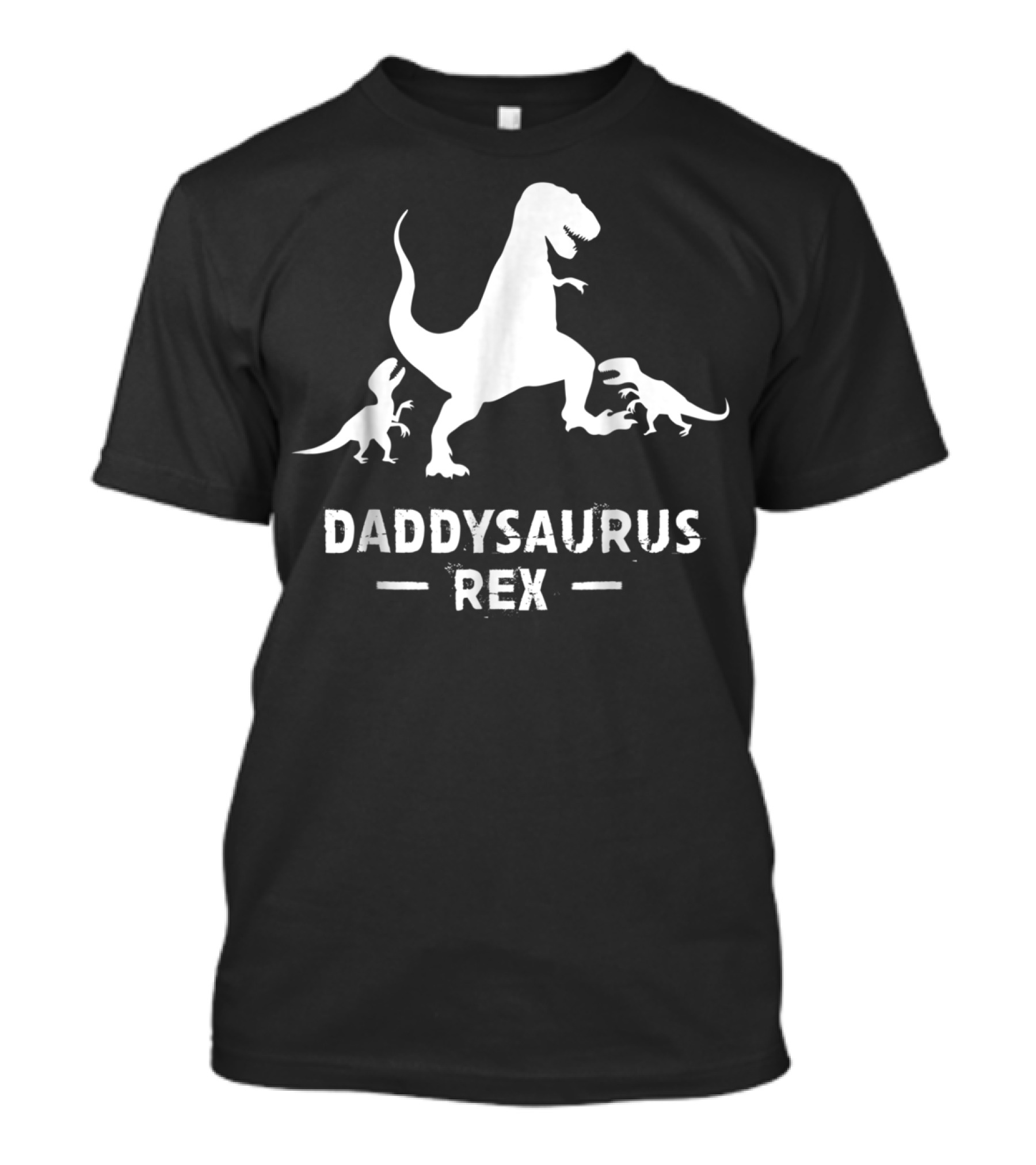 Father's Day Daddysaurus Rex With Dinosaur Family T-Shirt