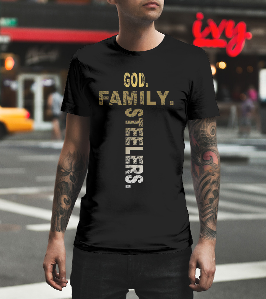 God Family Steelers Father's Day T-Shirt