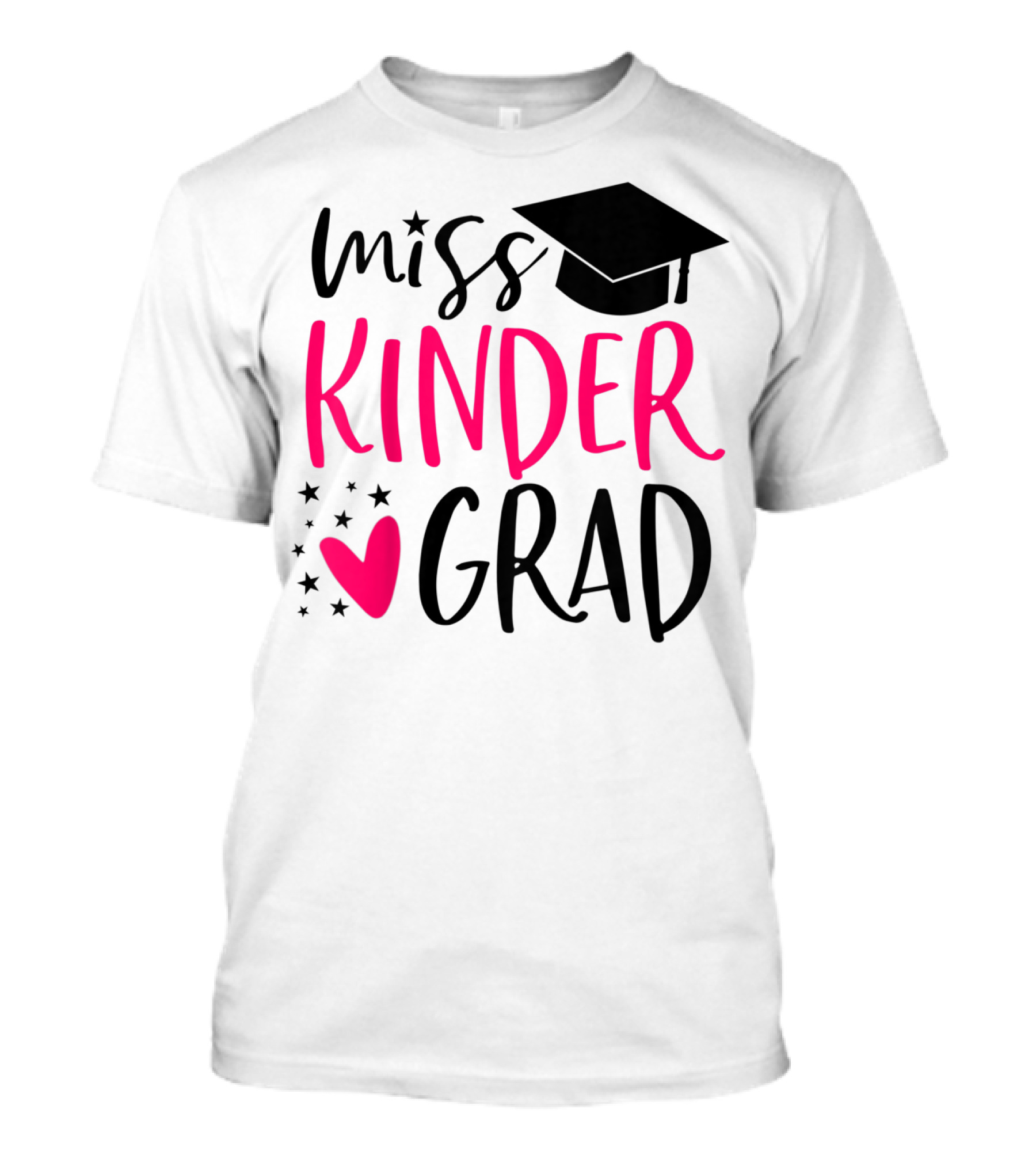 Miss Kinder Grad Kindergarten Graduation Girl T-Shirt