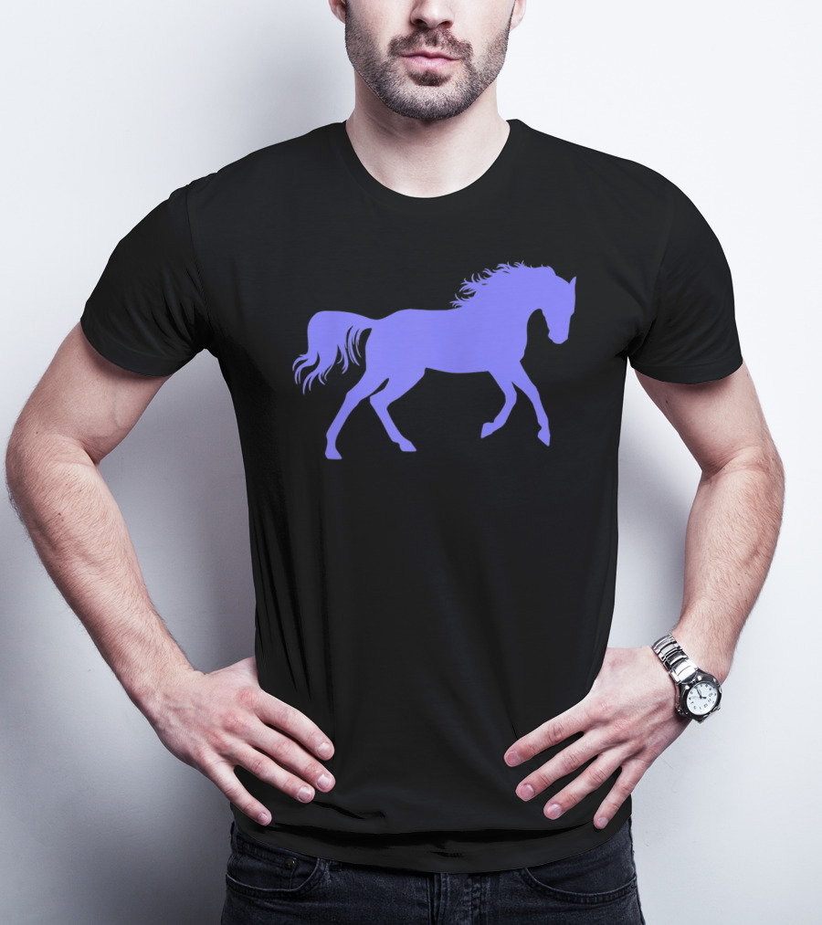 Galloping Horse Silhouette For Pony Loving Girls T-Shirt