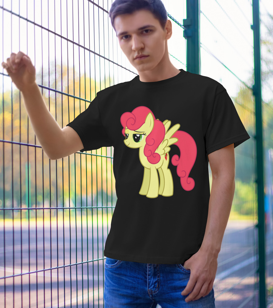 Daisy The Cut Horse Cartoon Style Character With Pink Mane And Wings T-Shirt