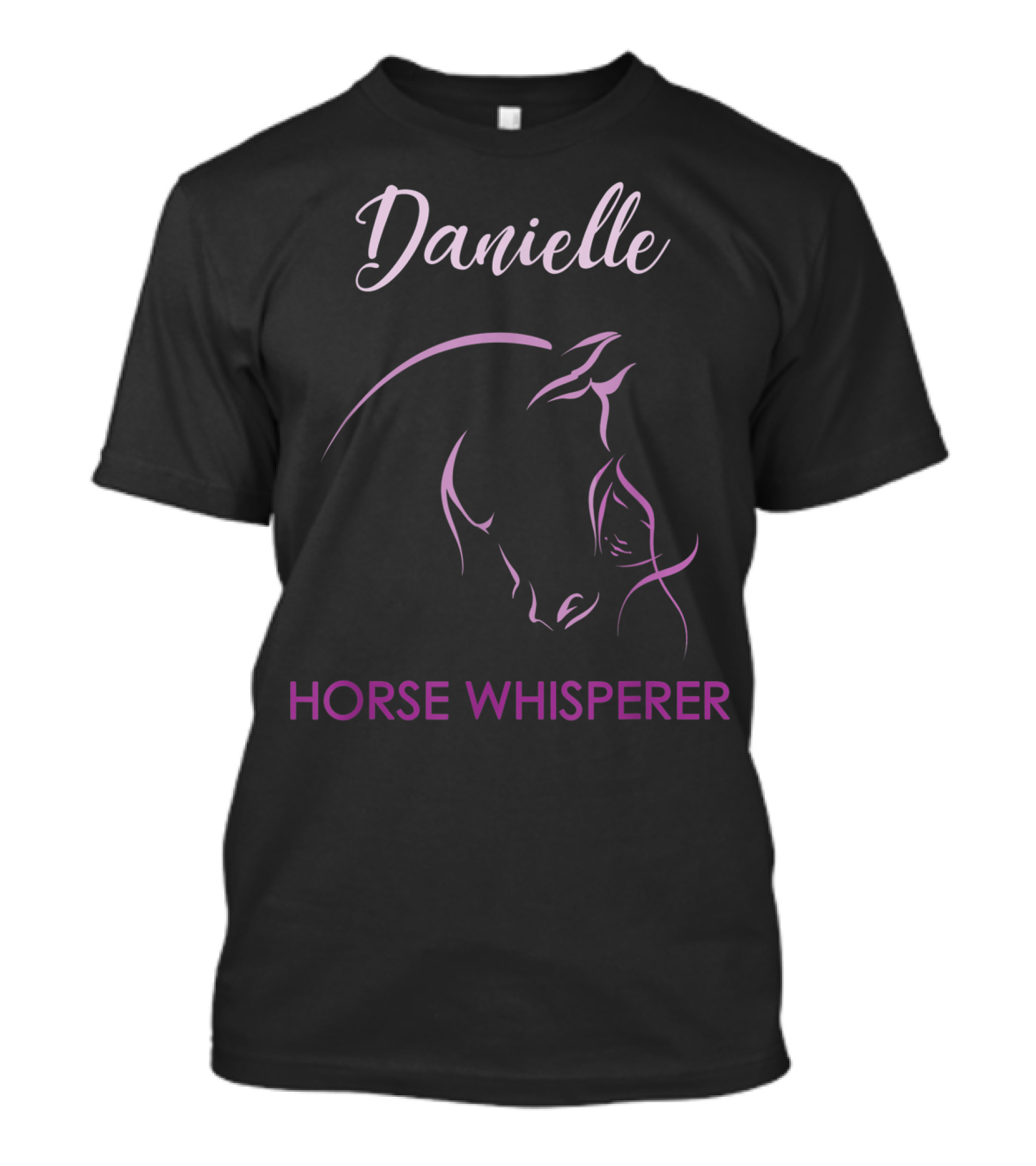 Danielle Horse Whisperer Personalized Name Elegant Equine T-Shirt