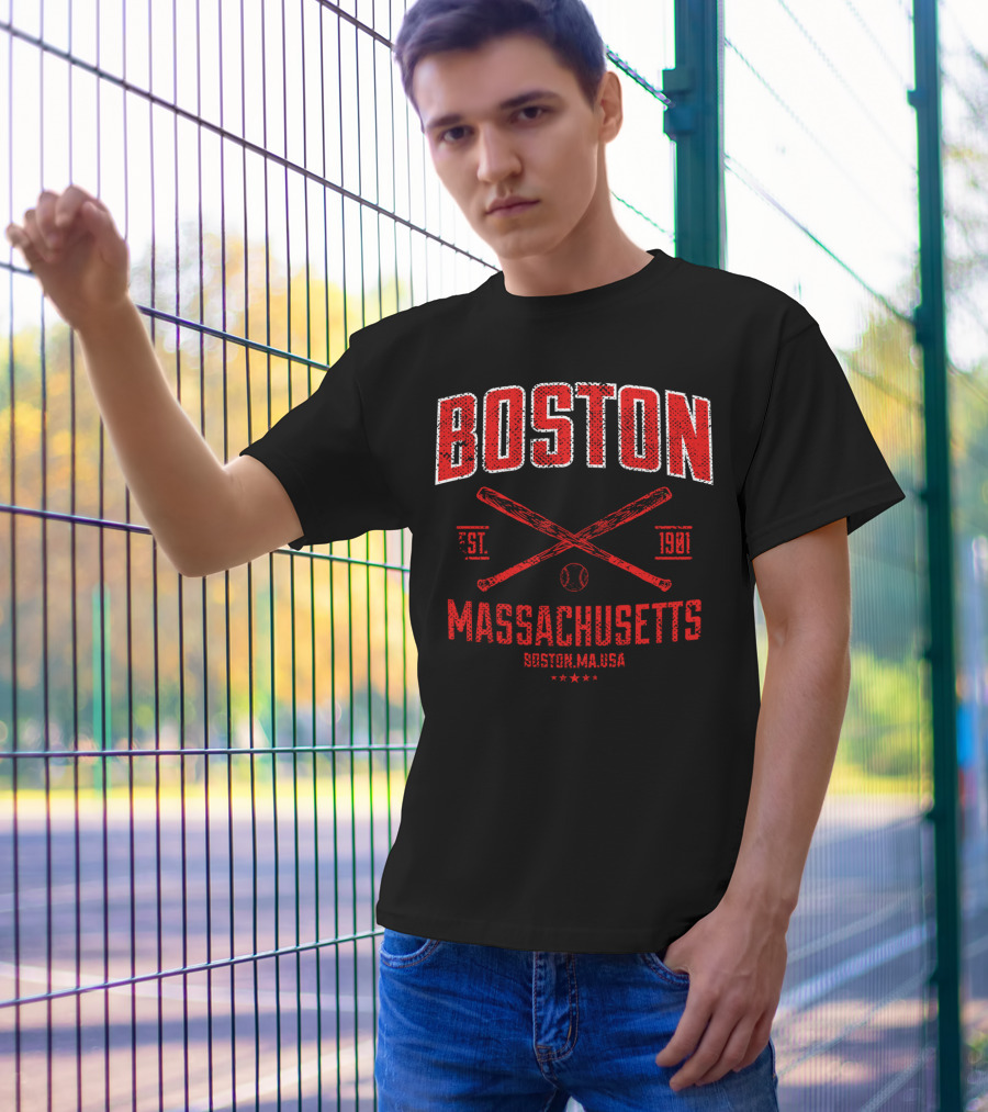 Boston Massachusetts Baseball Est. 1901 T-Shirt