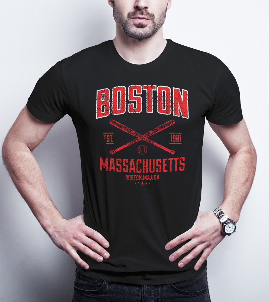 Boston Massachusetts Baseball Est. 1901 T-Shirt