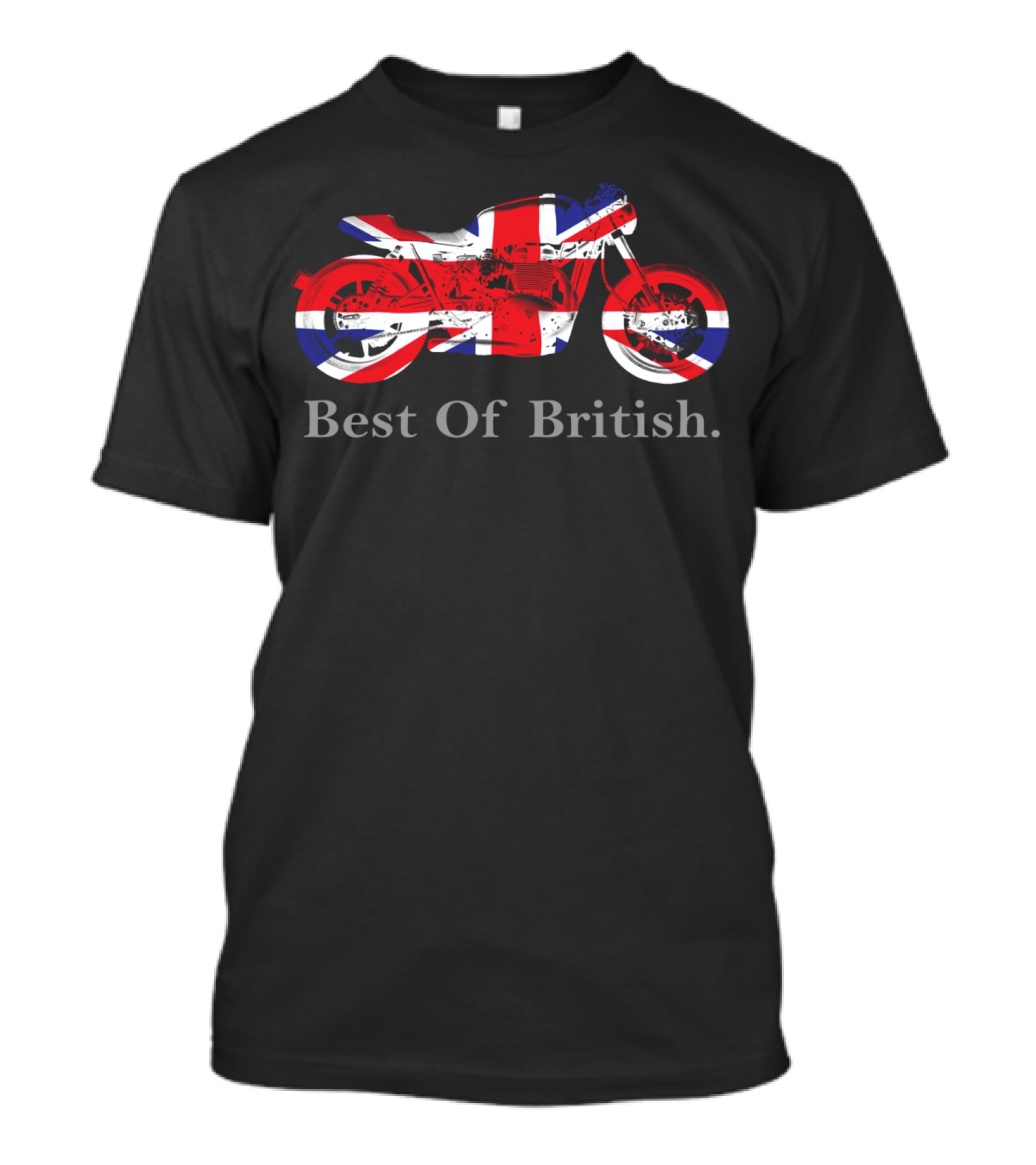 British Biker Best Of British Classic Cafe Racer Union Jack T-Shirt