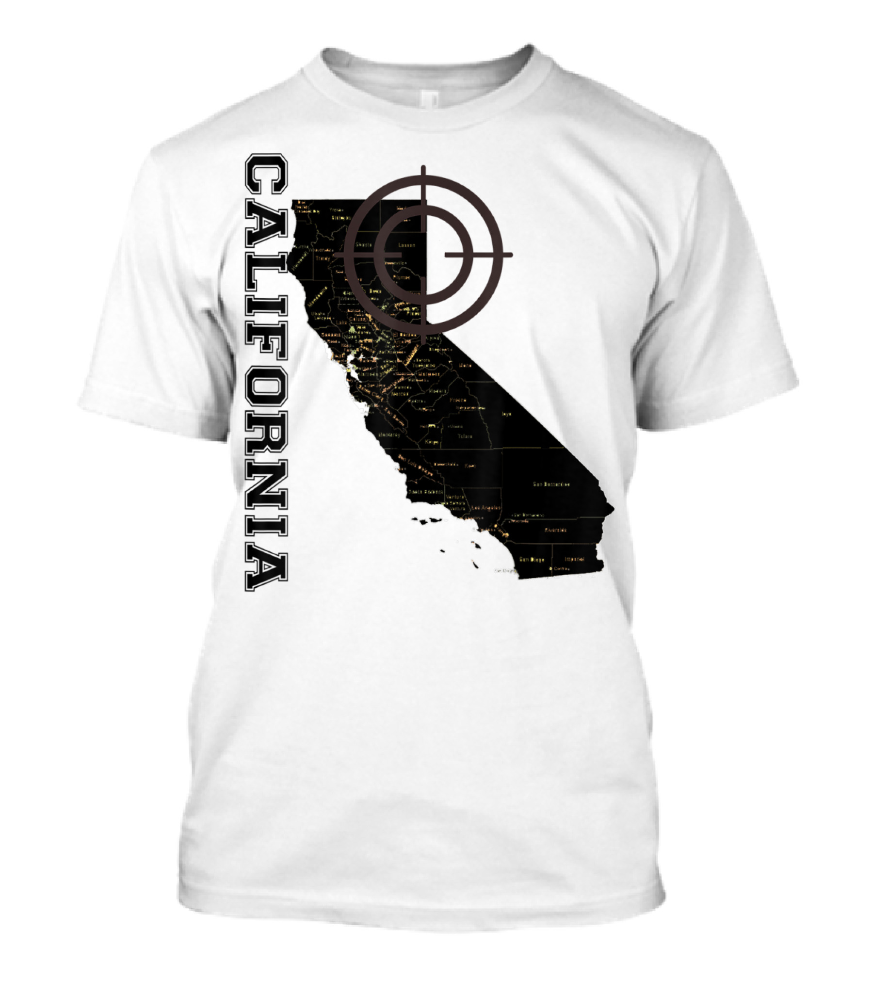 California Target Map Classic T-Shirt
