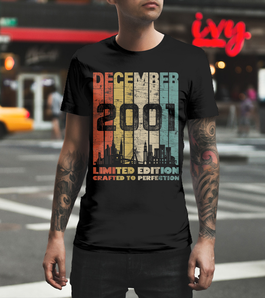 December 2001 Crafted To Perfection Vintage Skyline T-Shirt