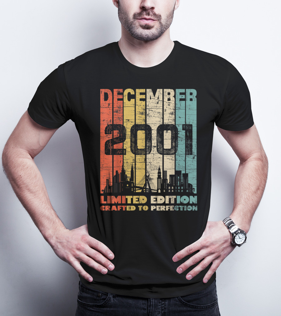 December 2001 Crafted To Perfection Vintage Skyline T-Shirt