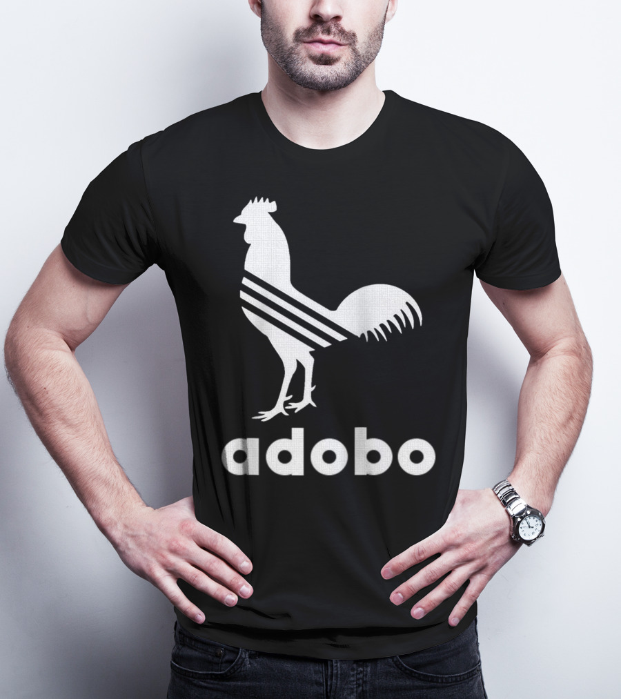 Adobo Rooster Logo With Classic And Funny Filipino T-Shirt