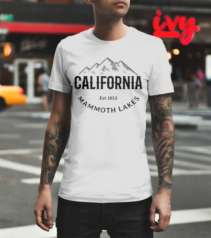 Mammoth Lakes California Est 1853 Sierra Nevada T-Shirt