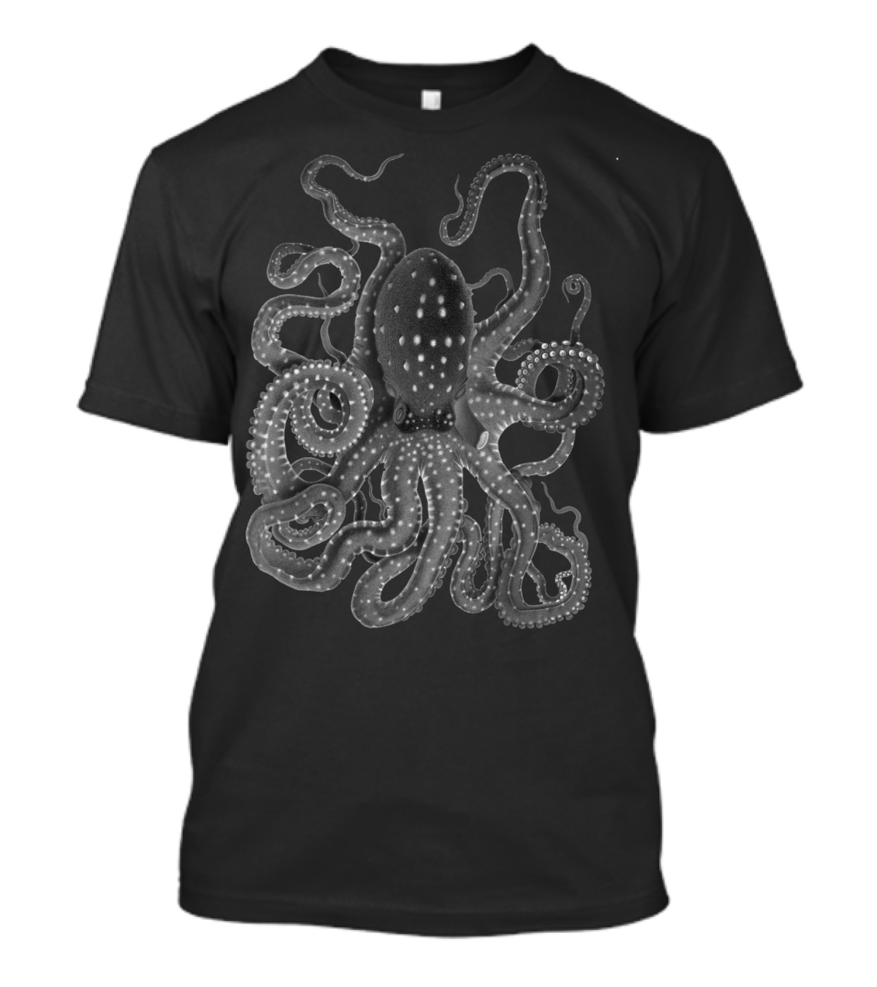 Kraken Black Octopus Squid T-Shirt