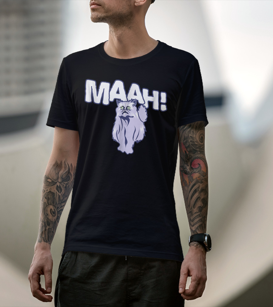 Mysterious Cat Exclaiming Maah T-Shirt