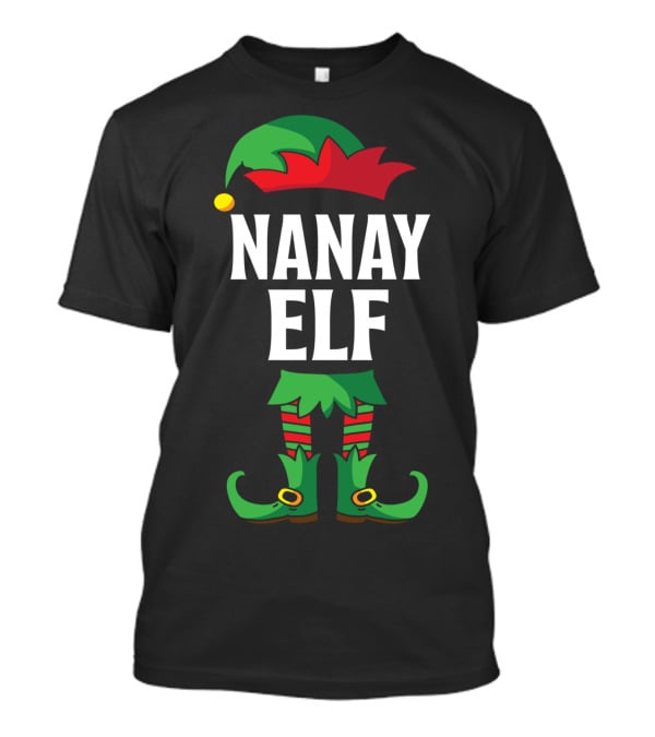 Nanay Elf Costume Christmas Holiday T-Shirt