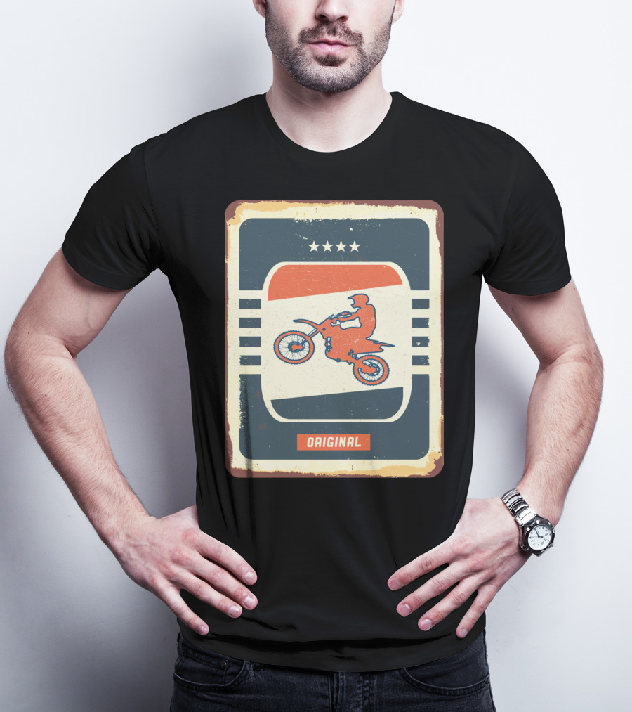 Original Retro Motocross And Dirt Bike Vintage Moto T-Shirt