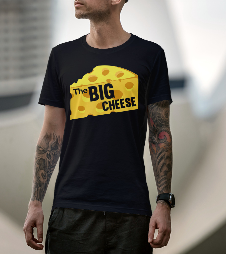 The Big Cheese Emphasizing A Large Yellow Wedge T-Shirt
