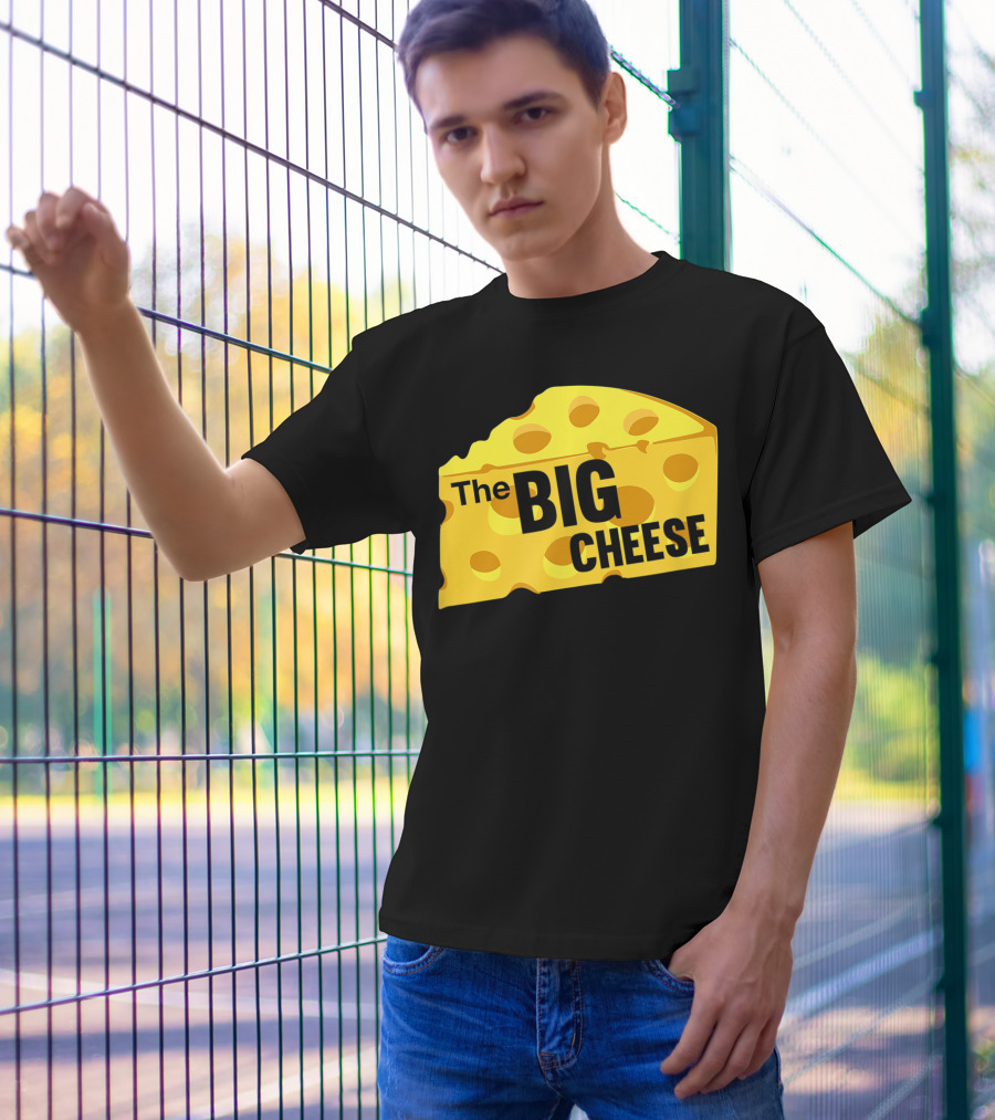 The Big Cheese Emphasizing A Large Yellow Wedge T-Shirt