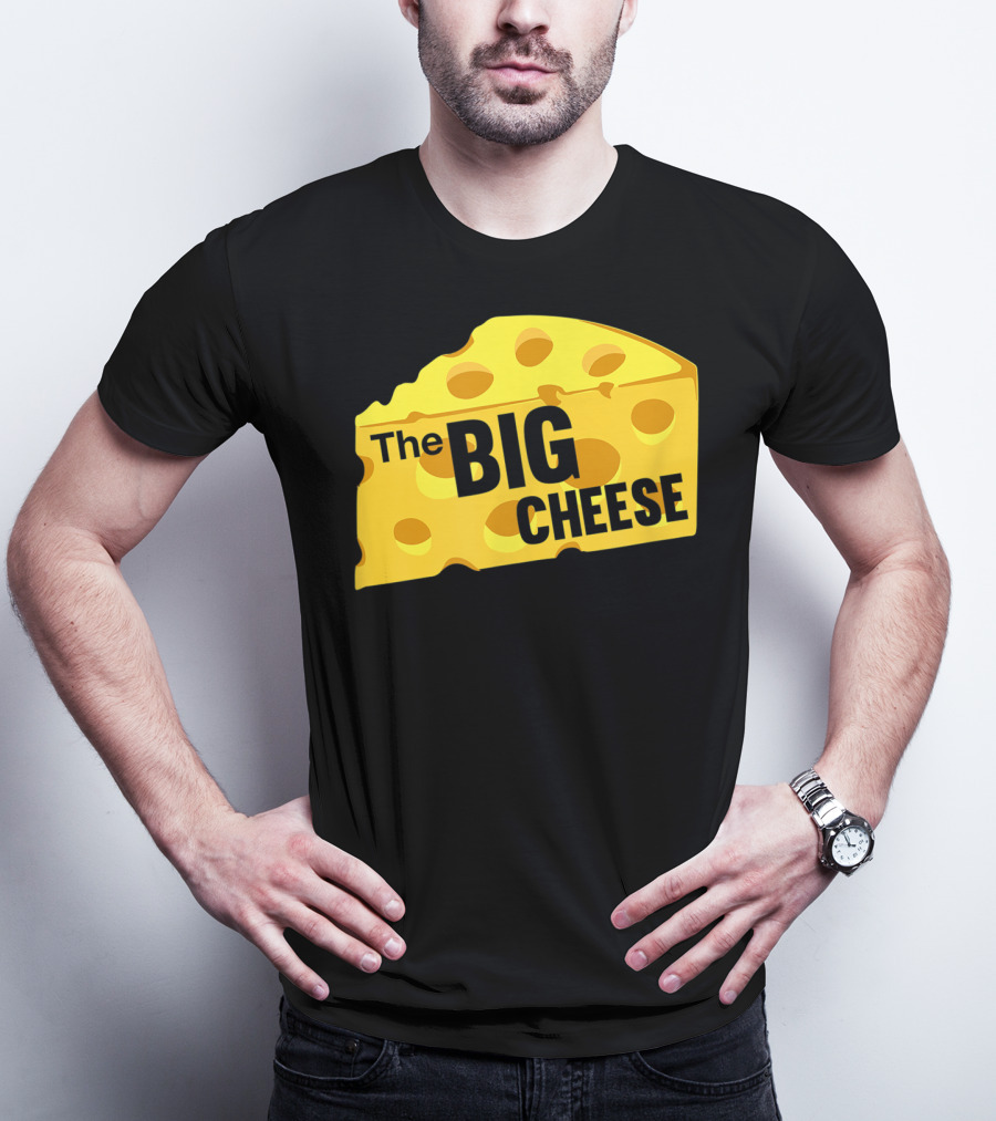 The Big Cheese Emphasizing A Large Yellow Wedge T-Shirt