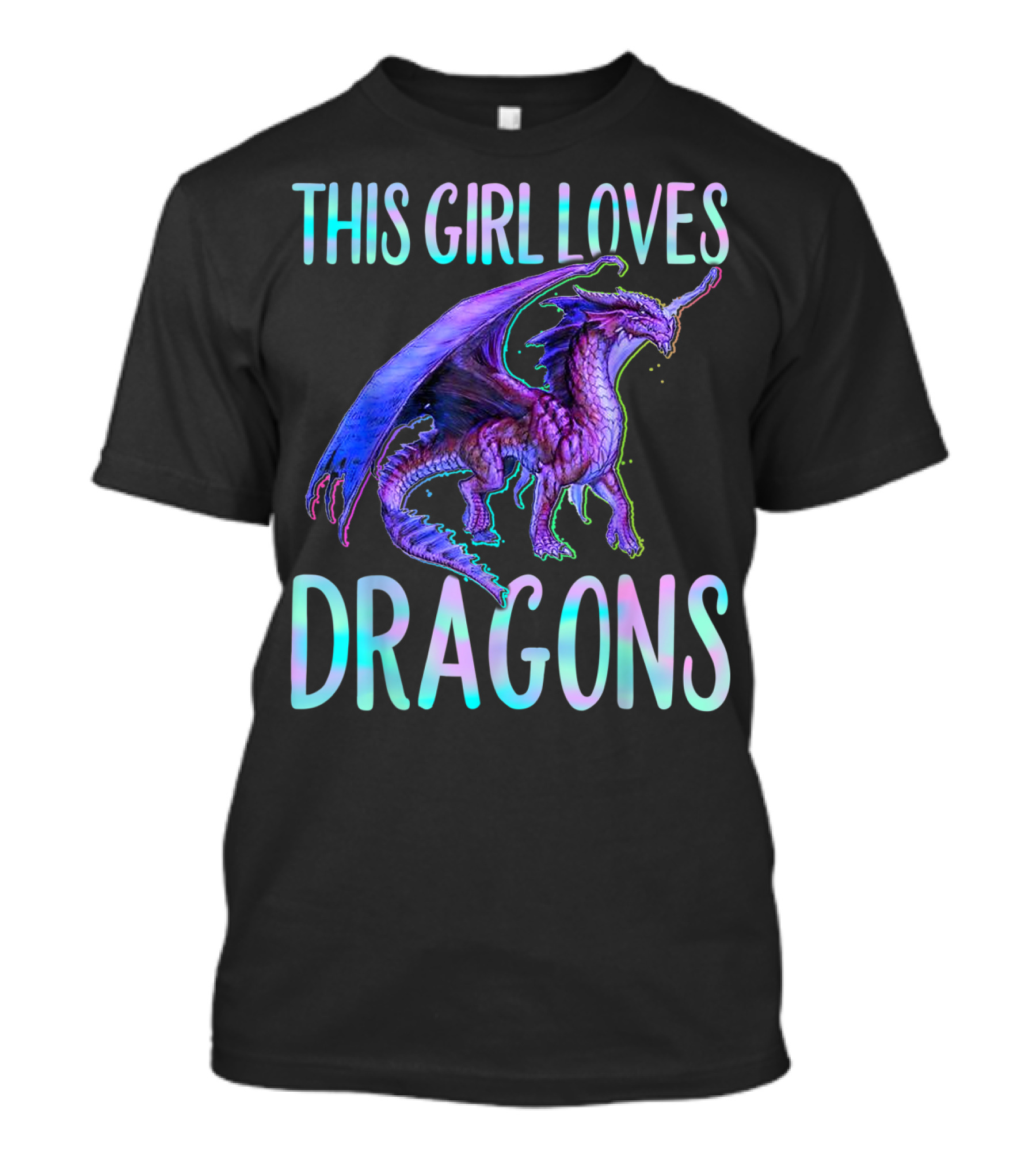 This Girl Loves Dragons Dragon Clothing Fun Fantasy Enthusiast T-Shirt