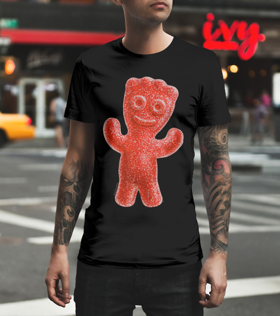 Sour Patch Kids Candy Red Gummy Smiling Figure T-Shirt